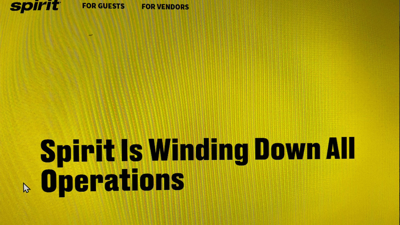 Spirit per direct met alle vluchten gestopt: officieel failliet ...