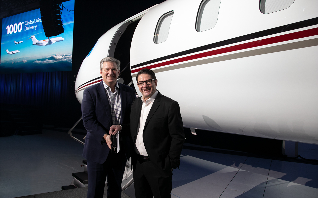Dubbel feest door levering eerste Bombardier Global 7500 aan NetJets ...