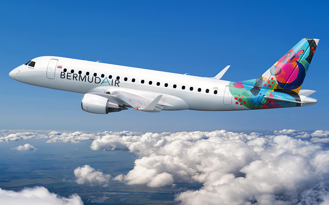 Business Class-maatschappij BermudAir op pad met Embraer 175 ...
