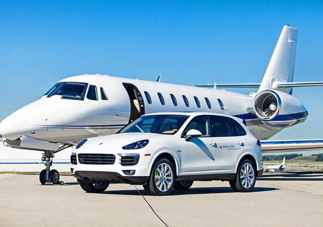 Delta Private Jets in zee met Porsche | Luchtvaartnieuws