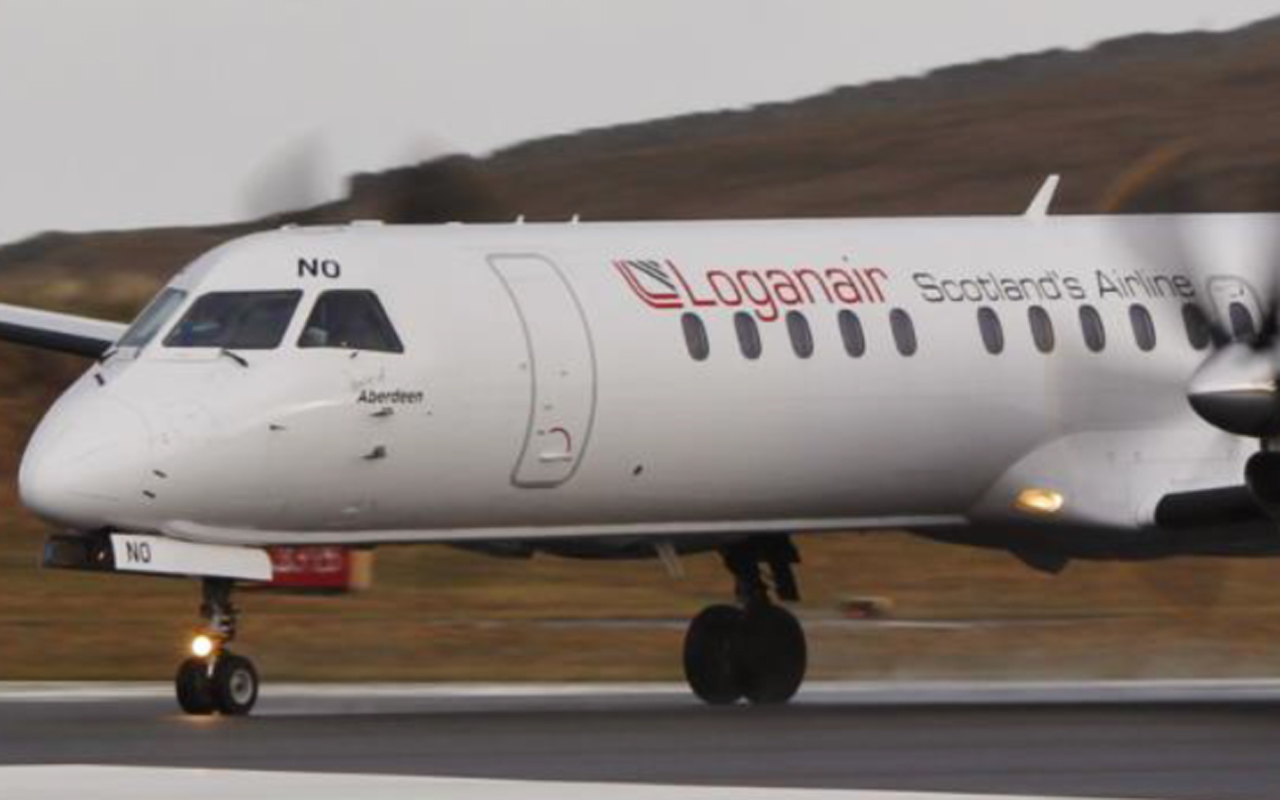 Loganair voor British Airways tussen London City en Isle of Man ...