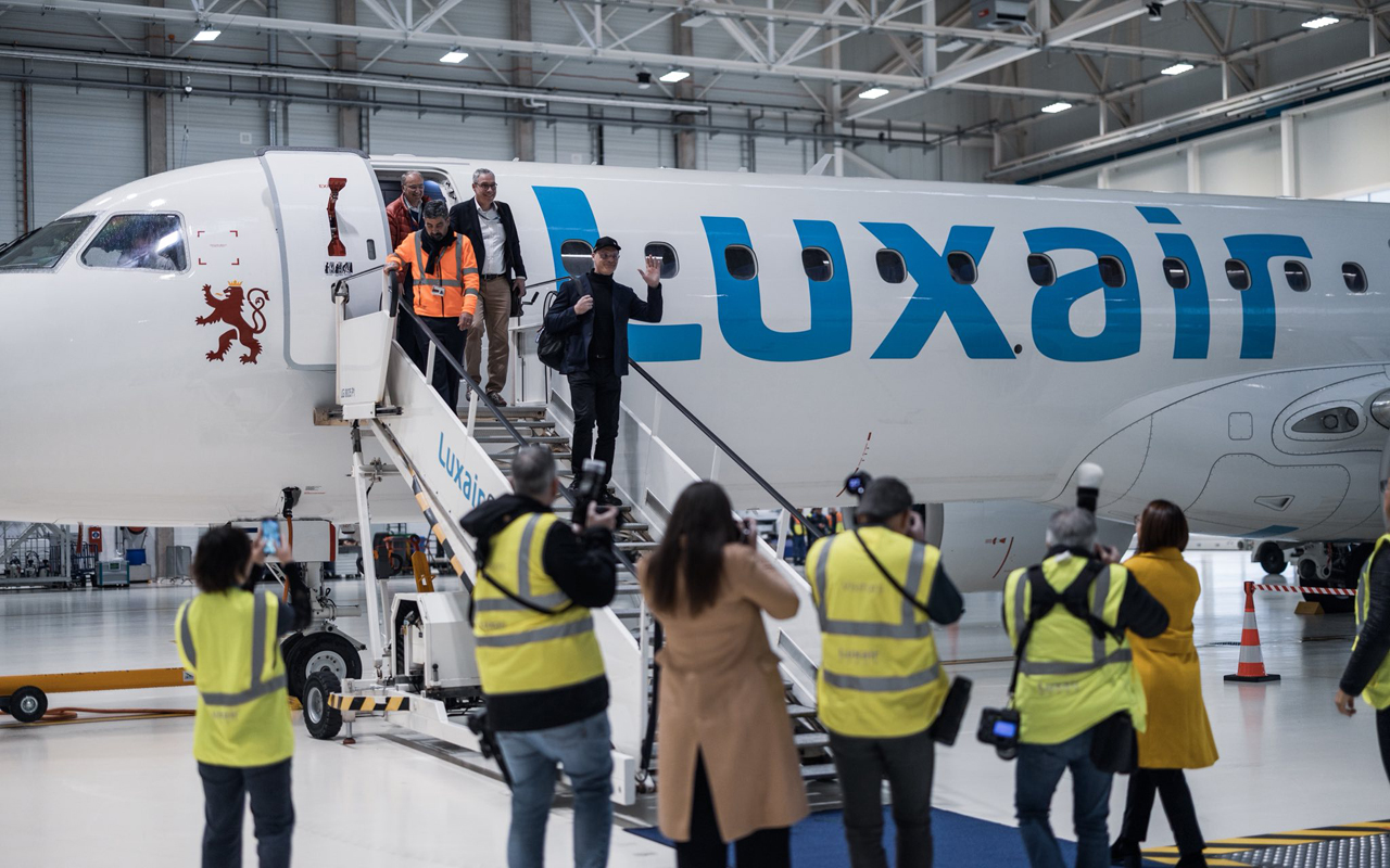 Luxair verwelkomt eerste Embraer E195-E2: 'belangrijke stap richting de ...