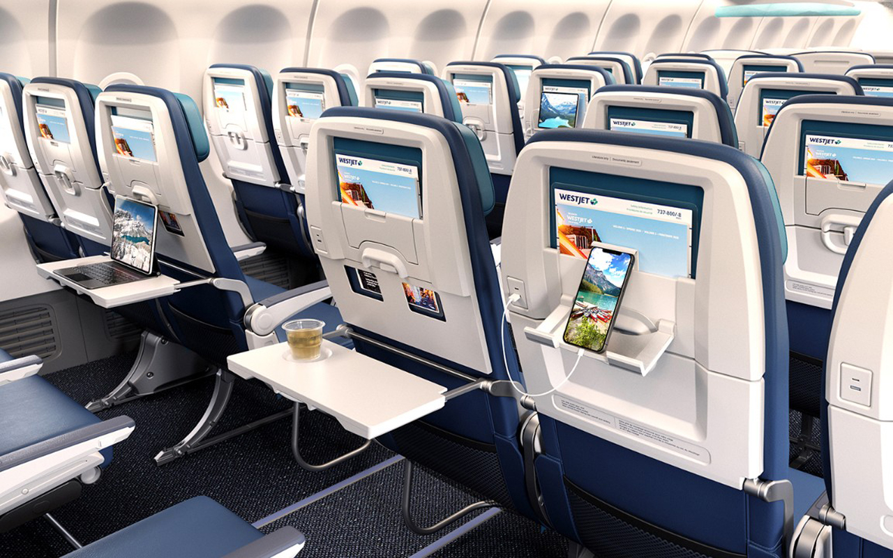 WestJet voorziet 'geadopteerde' Boeing 737's van hagelnieuw interieur ...